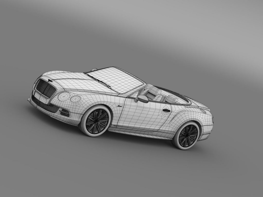 Bentley Continental GT Speed Convertible 2014 3D Model - FlatPyramid