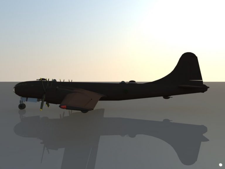 Boeing B-29 3D Model - FlatPyramid