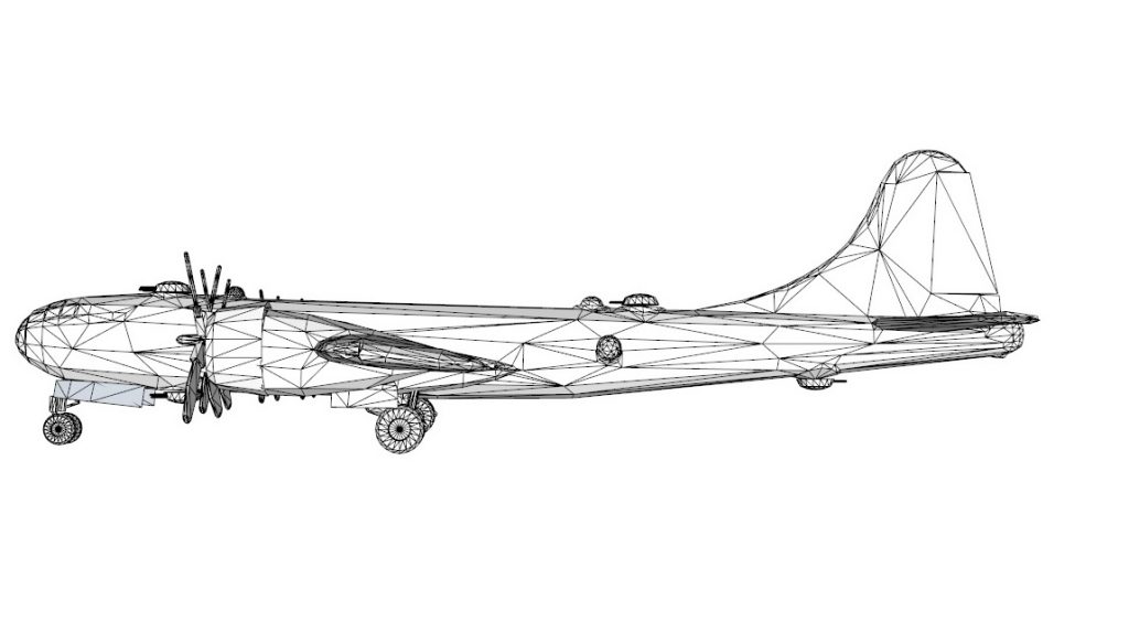 Boeing B-29 3D Model - FlatPyramid