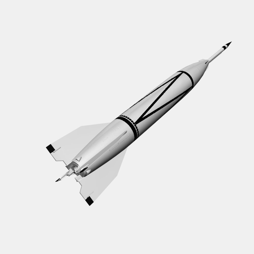 Bumper WAC - Two Stage Sounding Rocket 3D Model - FlatPyramid