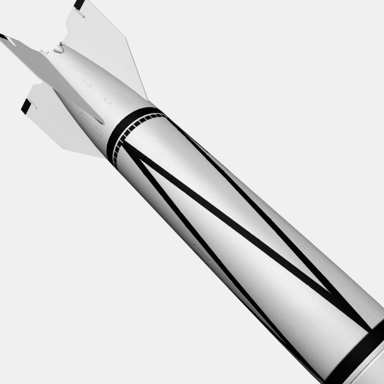 Bumper WAC - Two Stage Sounding Rocket 3D Model - FlatPyramid