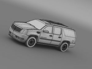 Cadillac Escalade ESV 3D Model - FlatPyramid