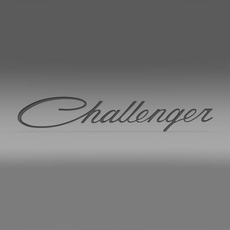 Challenger logo 3D Model - FlatPyramid