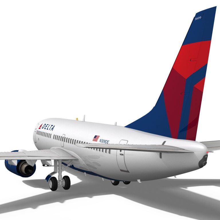 Delta Airlines Boeing 737-700w 3D Model - FlatPyramid
