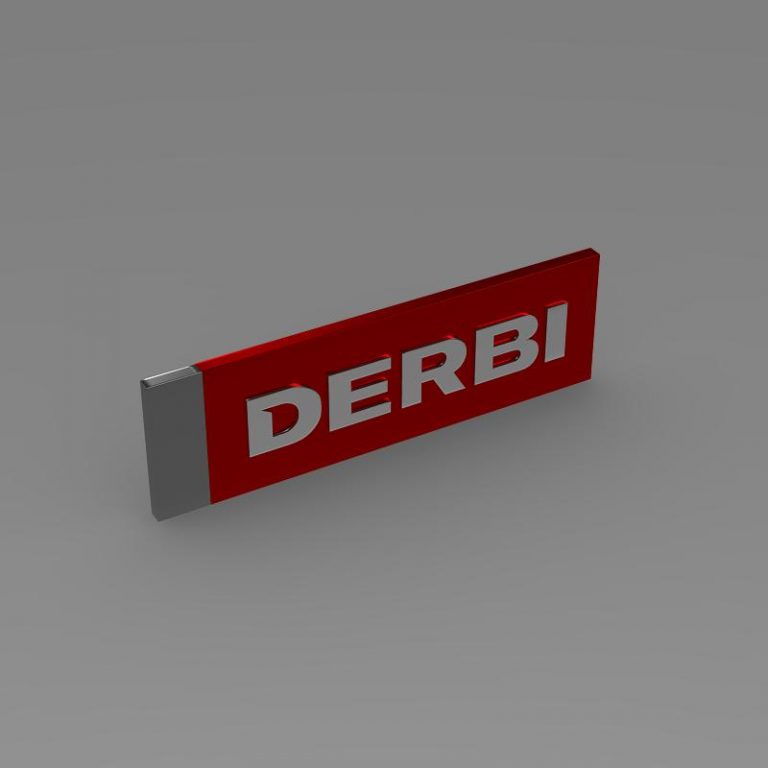 Derbi 3d Logo 3D Model - FlatPyramid