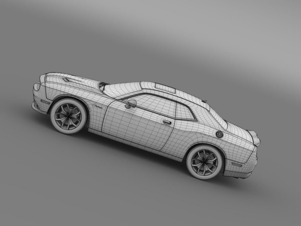 Dodge Challenger RT Classic LC 2015 3D Model - FlatPyramid