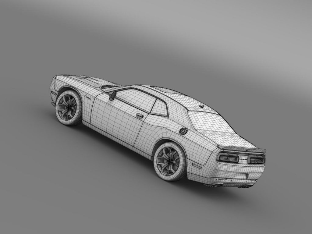 Dodge Challenger RT Classic LC 2015 3D Model - FlatPyramid