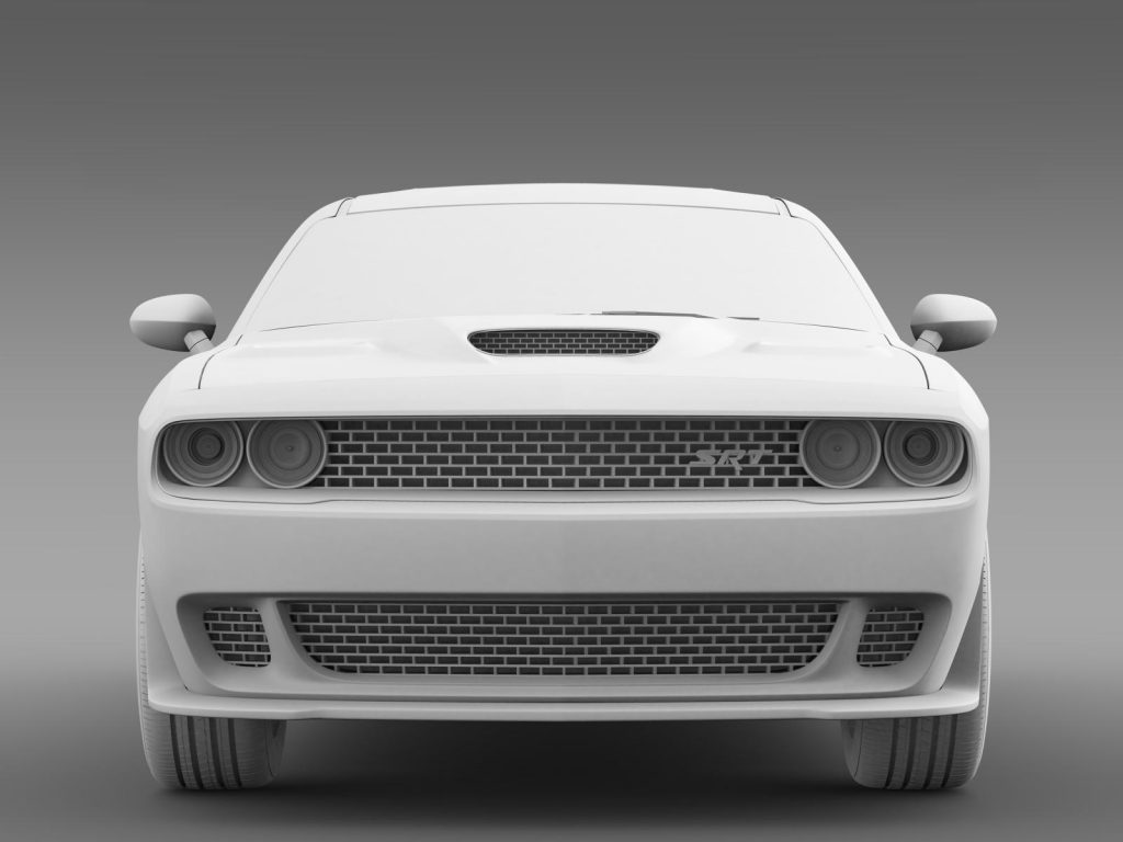 Dodge Challenger SRT Hellcat Supercharged 2015 3D Model - FlatPyramid