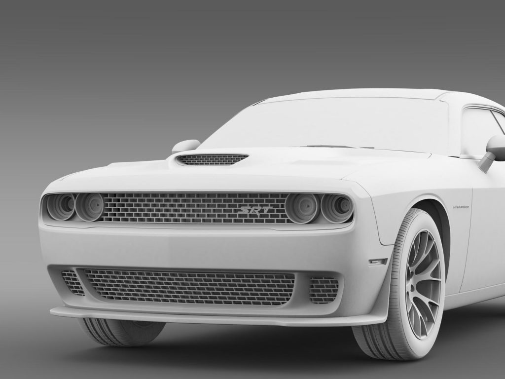 Dodge Challenger SRT Hellcat Supercharged 2015 3D Model - FlatPyramid
