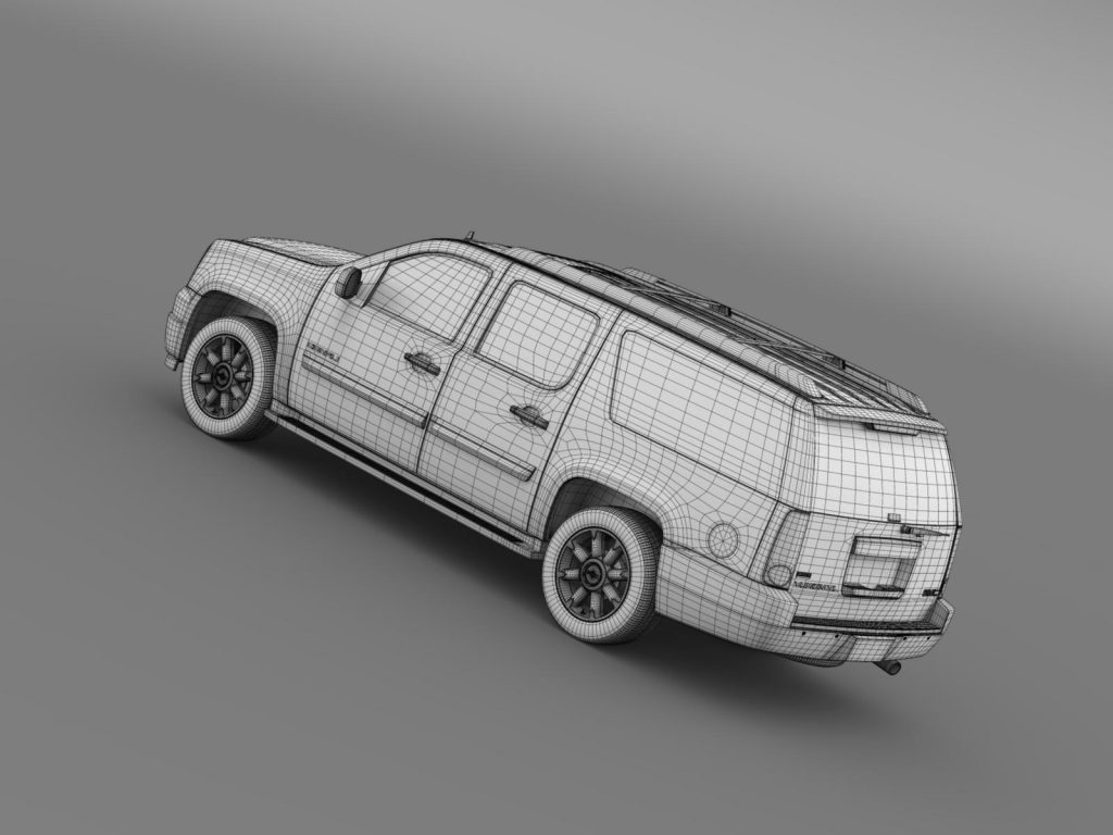 GMC Yukon XL Denali flexfuel 2011-2014 3D Model - FlatPyramid