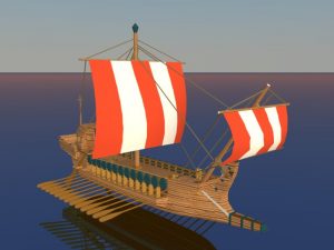 Greek Ship 3D Model - FlatPyramid