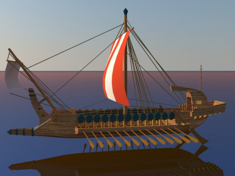 Greek Ship 3D Model - FlatPyramid