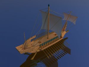 Greek Ship 3D Model - FlatPyramid