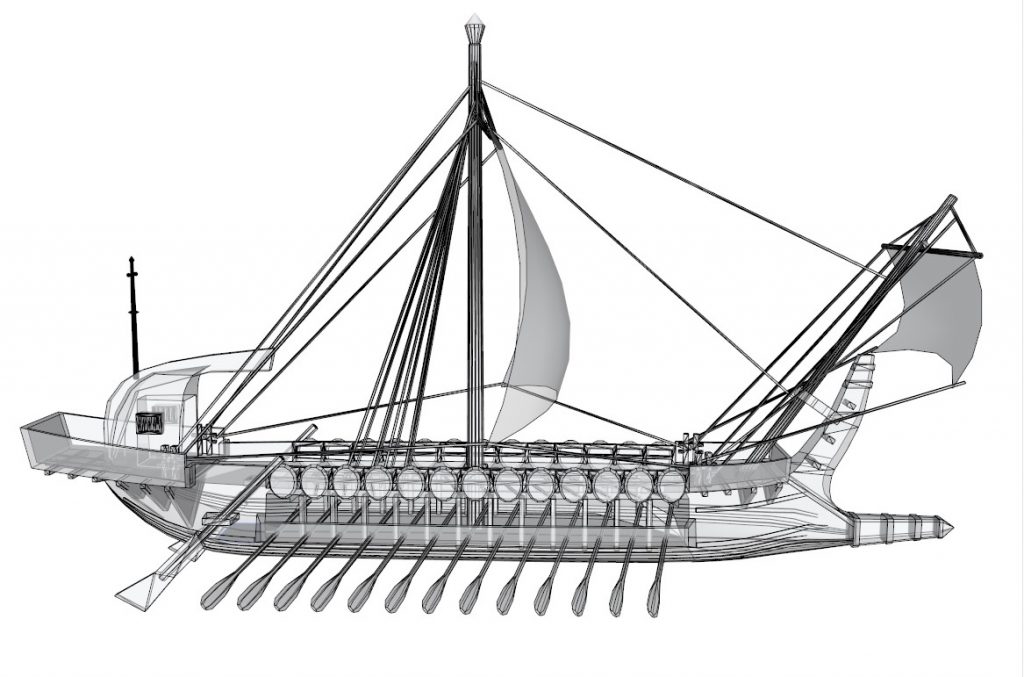 Greek Ship 3D Model - FlatPyramid