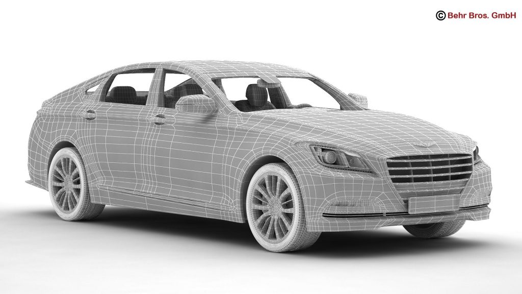 Hyundai Genesis 2015 3D Model - FlatPyramid