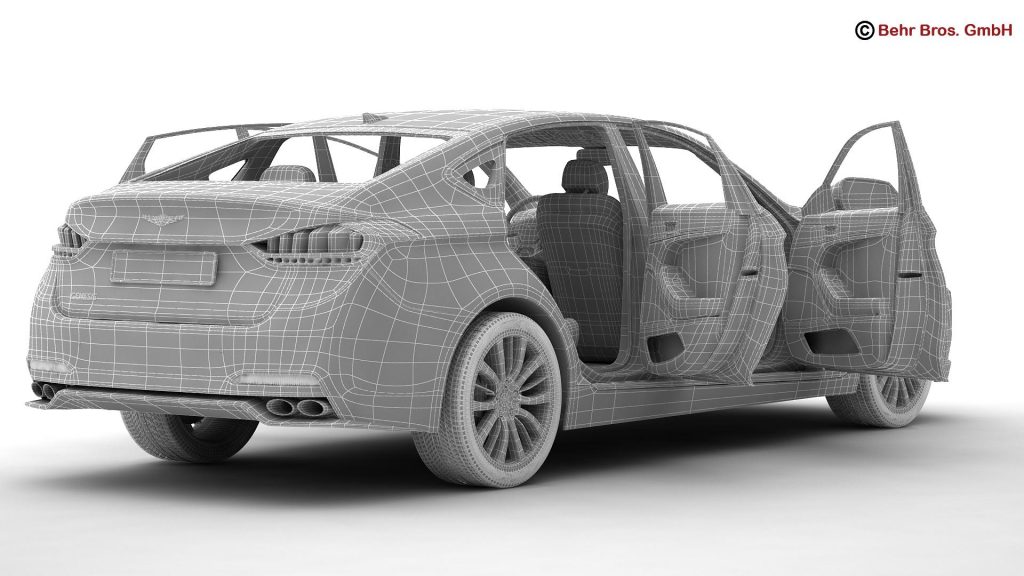 Hyundai Genesis 2015 3D Model - FlatPyramid