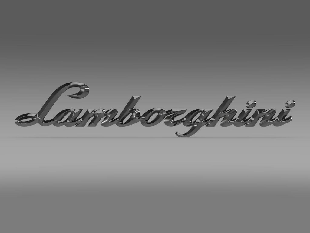 Lamborghini Logo - Letters 3D Model - FlatPyramid