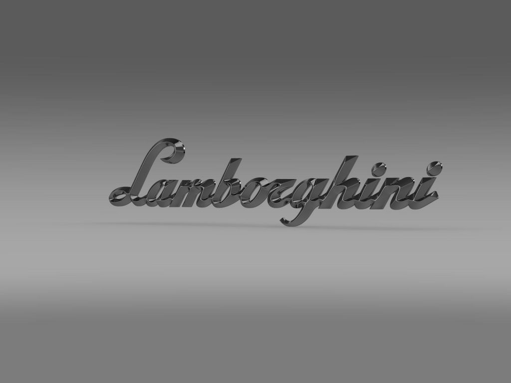 Lamborghini Logo - Letters 3D Model - FlatPyramid