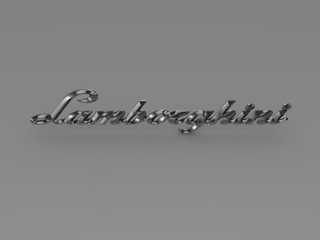 Lamborghini Logo - Letters 3D Model - FlatPyramid