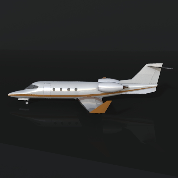 3D Model Learjet 54-55-56 Longhorn 3D Model - FlatPyramid