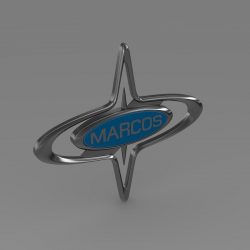 Marcos Logo 3D Model - FlatPyramid