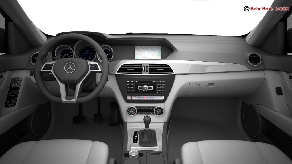 Mercedes C Class 2012 3D Model - FlatPyramid