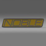Noble Logo 3D Model - FlatPyramid