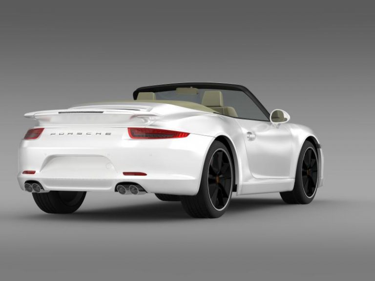 Porsche 911 Convertible Exclusive 3D Model - FlatPyramid