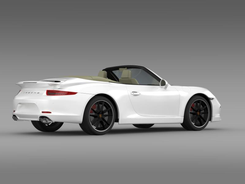 Porsche 911 Convertible Exclusive 3D Model - FlatPyramid