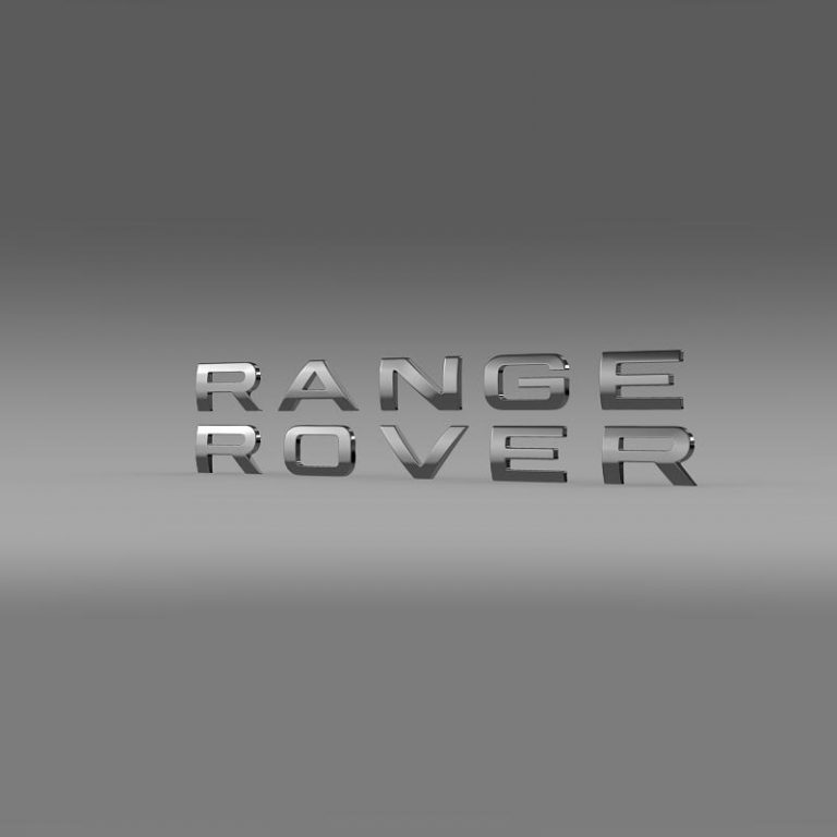 Range Rover lettering logo 3D Model - FlatPyramid