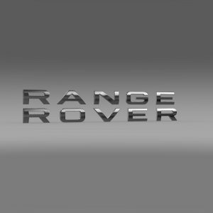 Range Rover lettering logo 3D Model - FlatPyramid