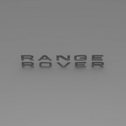 Range Rover lettering logo 3D Model - FlatPyramid
