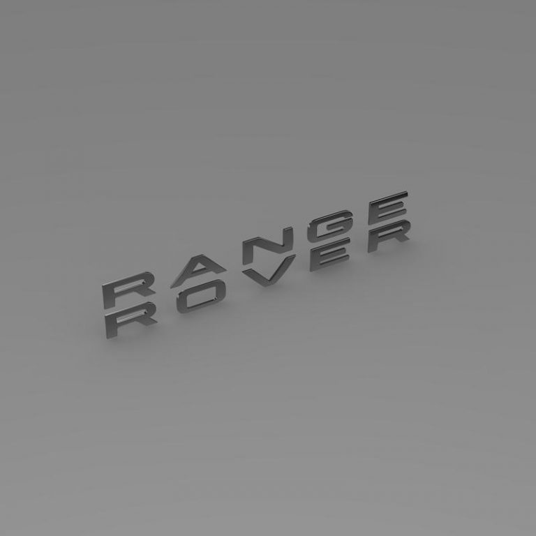Range Rover lettering logo 3D Model - FlatPyramid