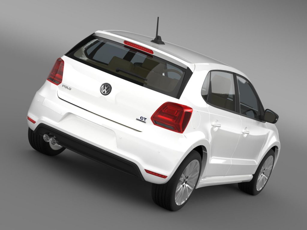 Volkswagen Polo BlueGT 5d 2014 3D Model - FlatPyramid