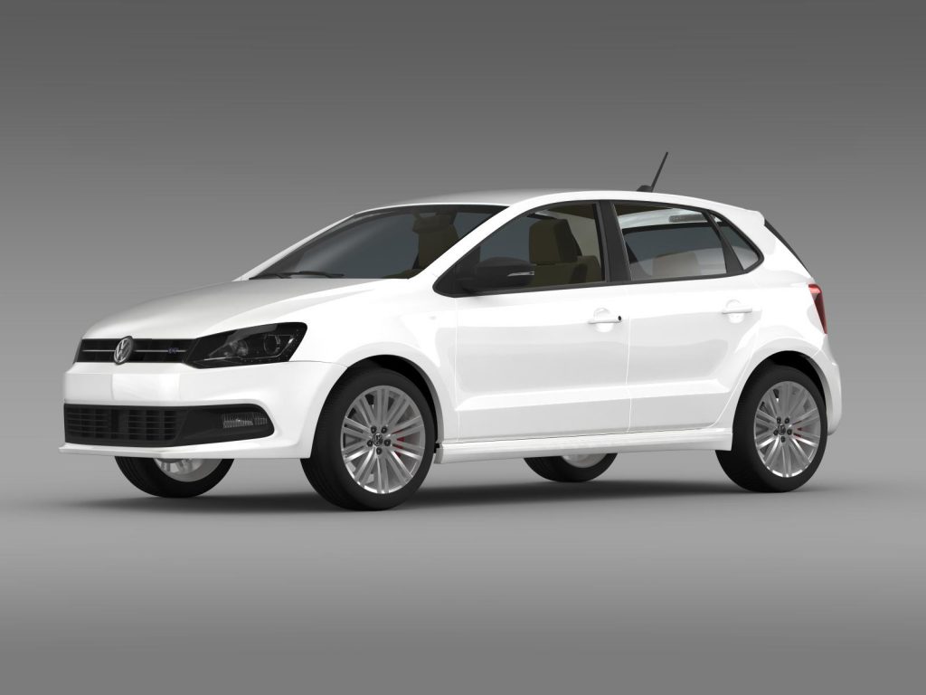 Volkswagen Polo BlueGT 5d 2014 3D Model - FlatPyramid