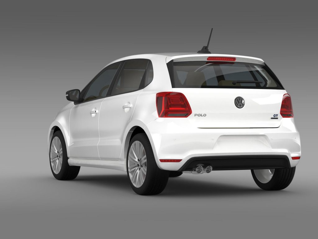 Volkswagen Polo BlueGT 5d 2014 3D Model - FlatPyramid