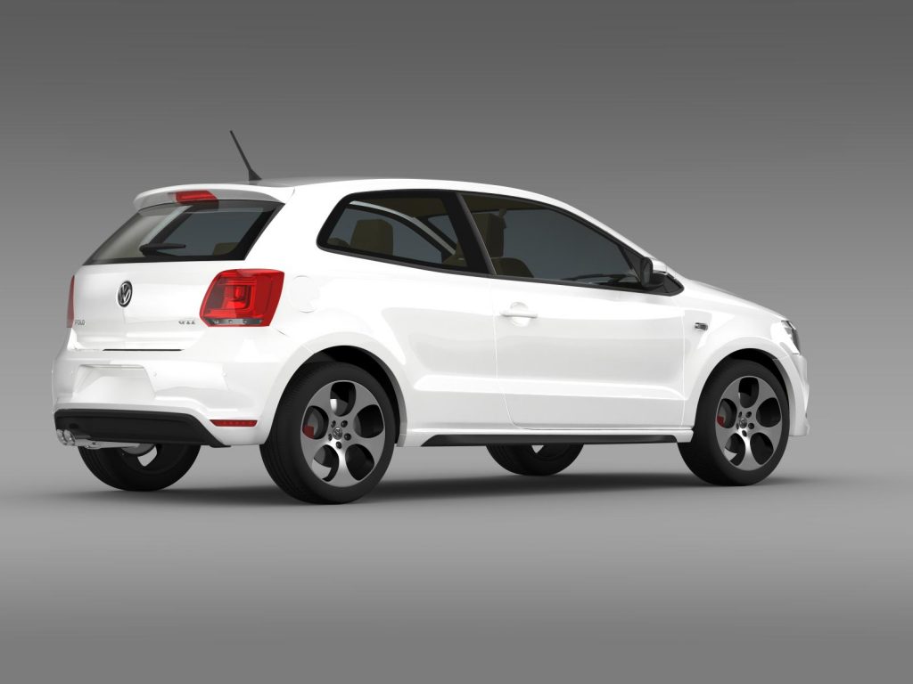 Volkswagen Polo GTI 3d 2009-2013 3D Model - FlatPyramid