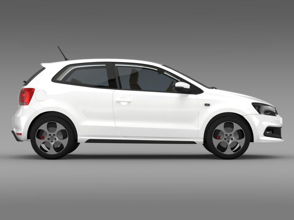 Volkswagen Polo GTI 3d 2009-2013 3D Model - FlatPyramid