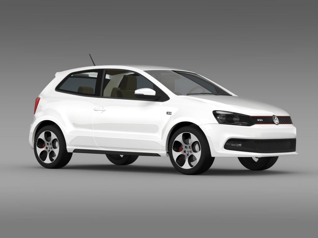 Volkswagen Polo GTI 3d 2009-2013 3D Model - FlatPyramid