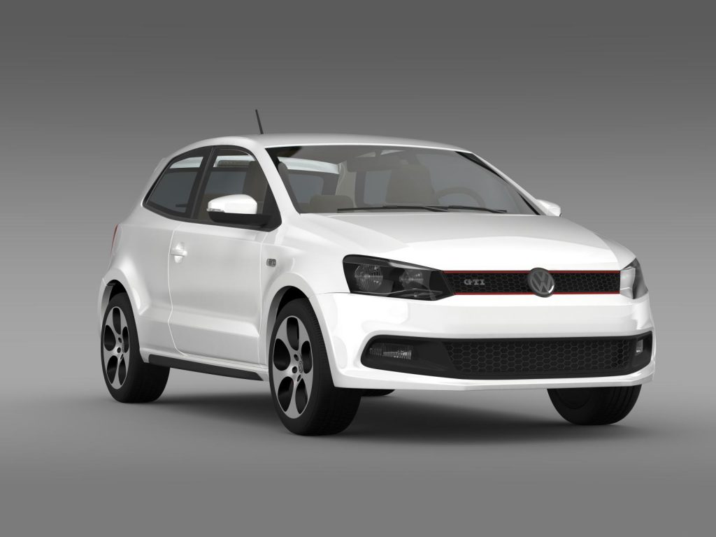 Volkswagen Polo GTI 3d 2009-2013 3D Model - FlatPyramid