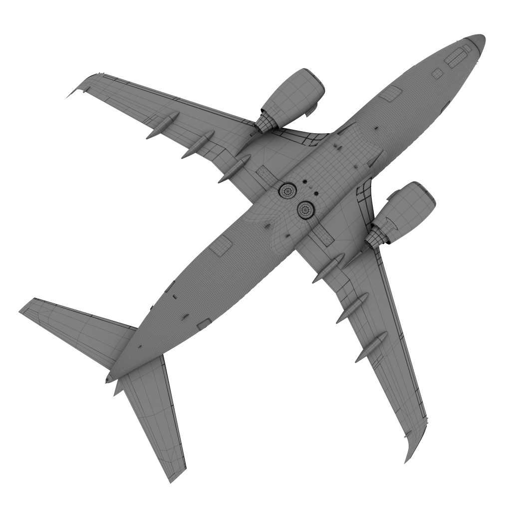 WestJet Boeing 737-700w 3D Model - FlatPyramid