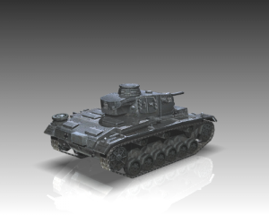 WW2 German Medium Tank Panzer III 3D Model - FlatPyramid