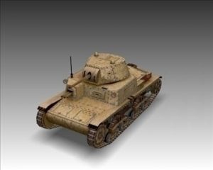 WW2 M13 40 Italian medium tank. 3D Model - FlatPyramid