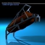 Life boat free fall ramp 3D Model - FlatPyramid