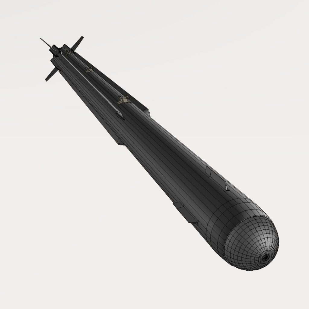A-Darter Air-to-Air Missile 3D Model - FlatPyramid