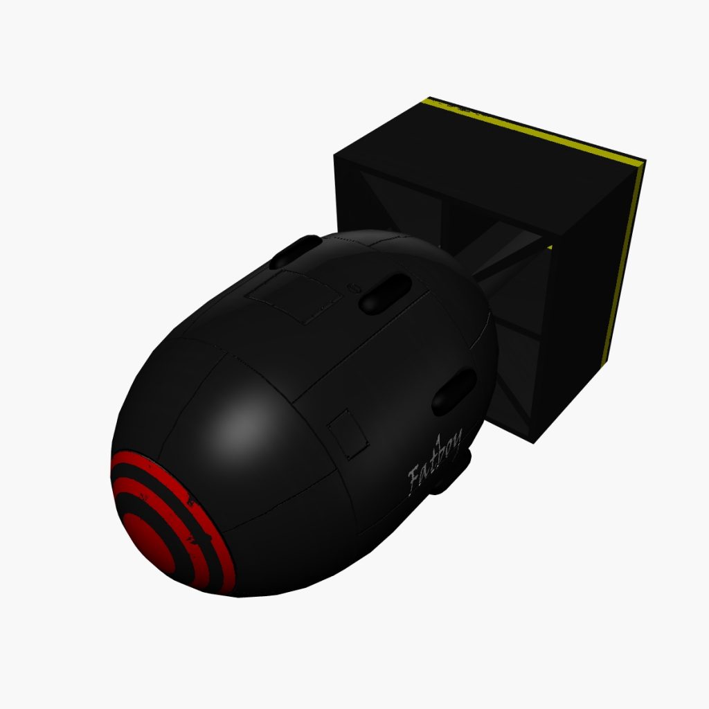 Bomb with Fatboy scheme 3D Model - FlatPyramid