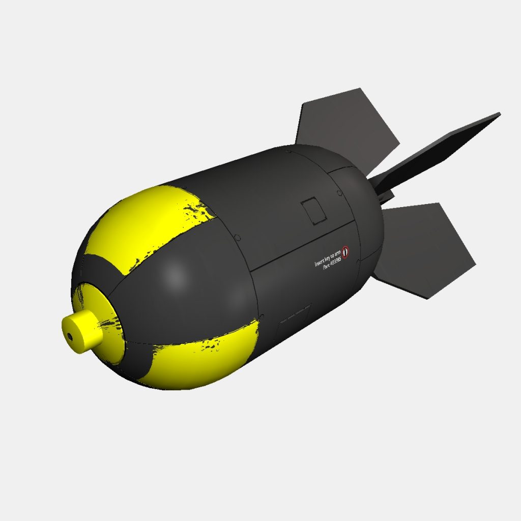 Nuclear schemed bomb 3D Model | FlatPyramid