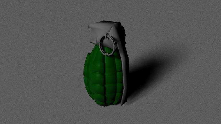 Game Grenade (Low Poly) 3D Model - FlatPyramid