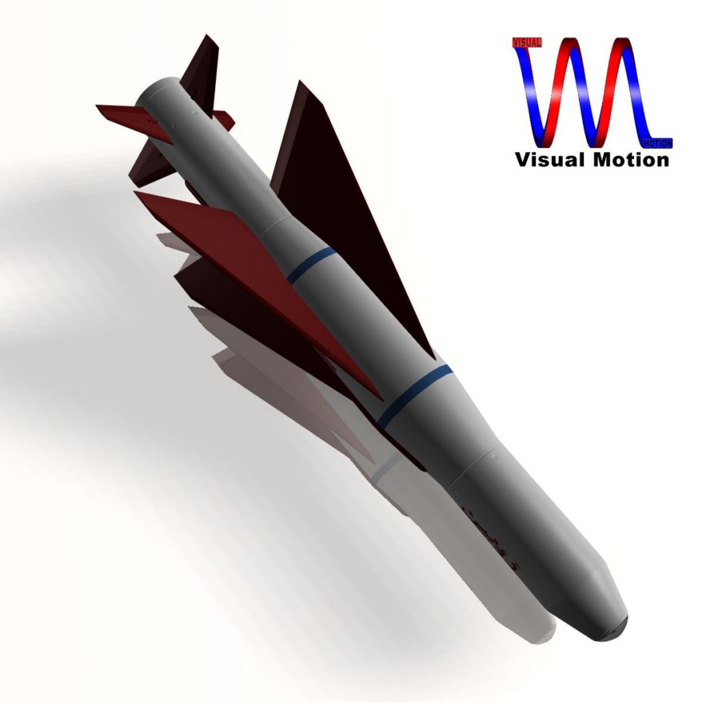 Iranian AGM-379 Zoobin ASM Missile 3D Model - FlatPyramid