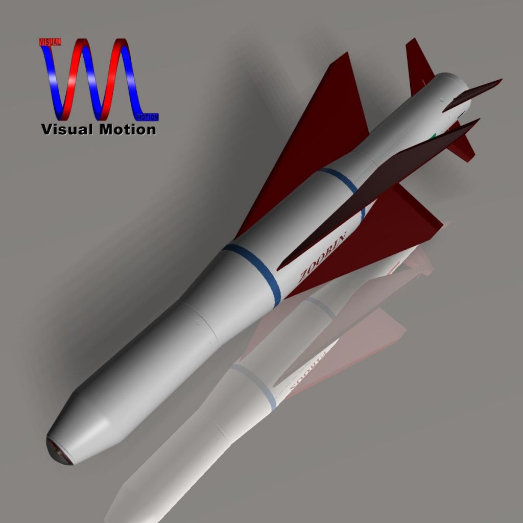 Iranian AGM-379 Zoobin ASM Missile 3D Model - FlatPyramid